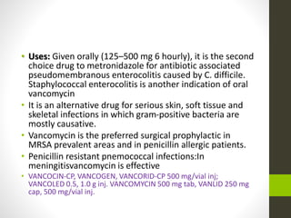 Macrolide, Lincosamide, Glycopeptide and Other Antibacterial.pptx