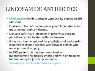 Macrolide, Lincosamide, Glycopeptide and Other Antibacterial.pptx