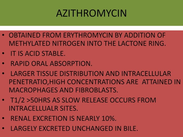 Macrolide antibiotics by Dr. TAUSEEF HAIDER | PPT