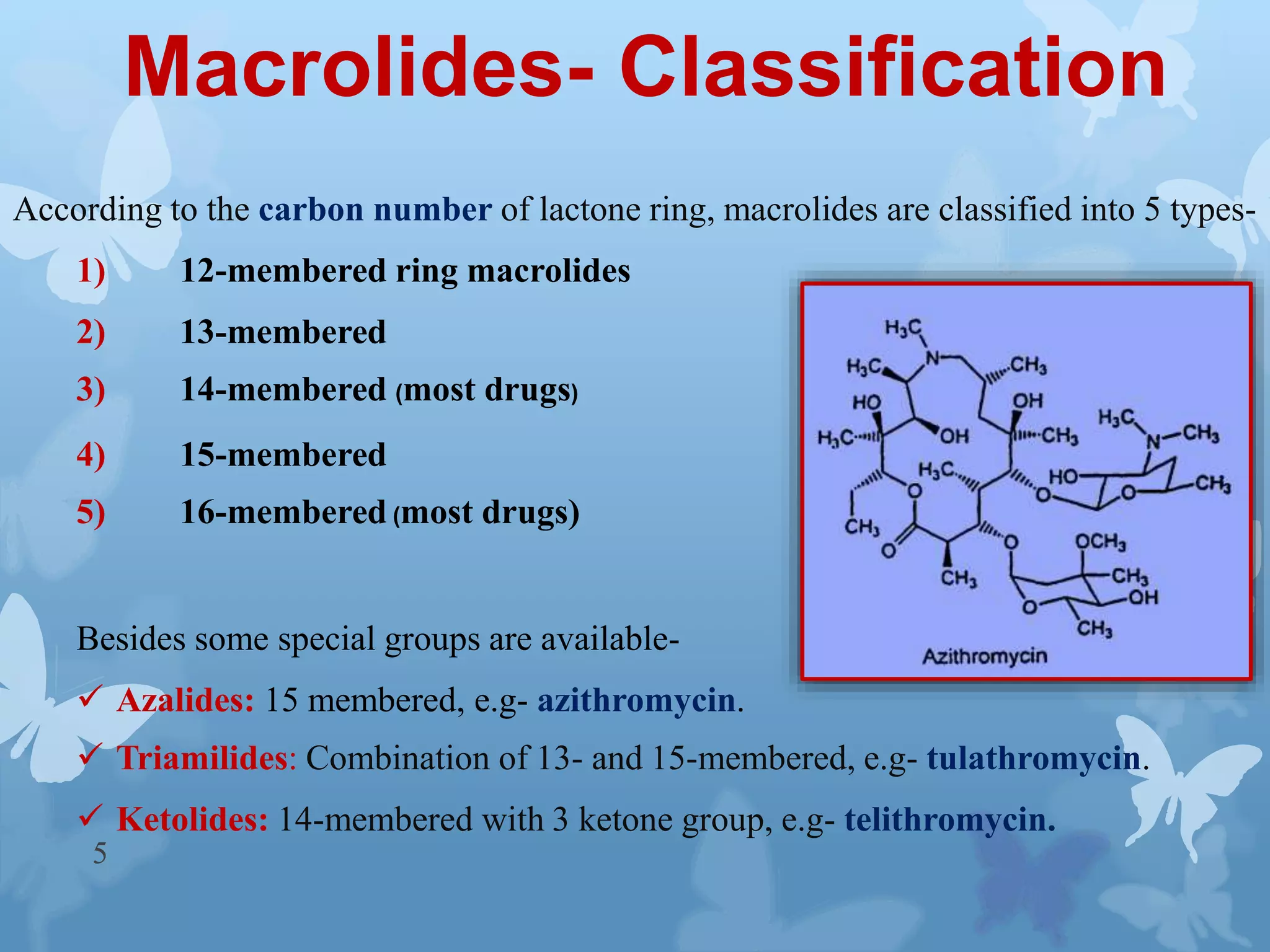 Macrolides | PPTX