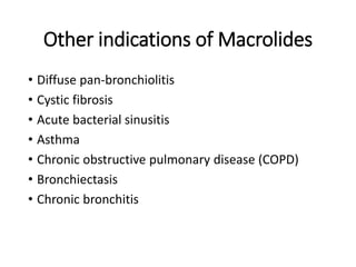 Macrolides antibiotics (with lincosamide) | PPTX