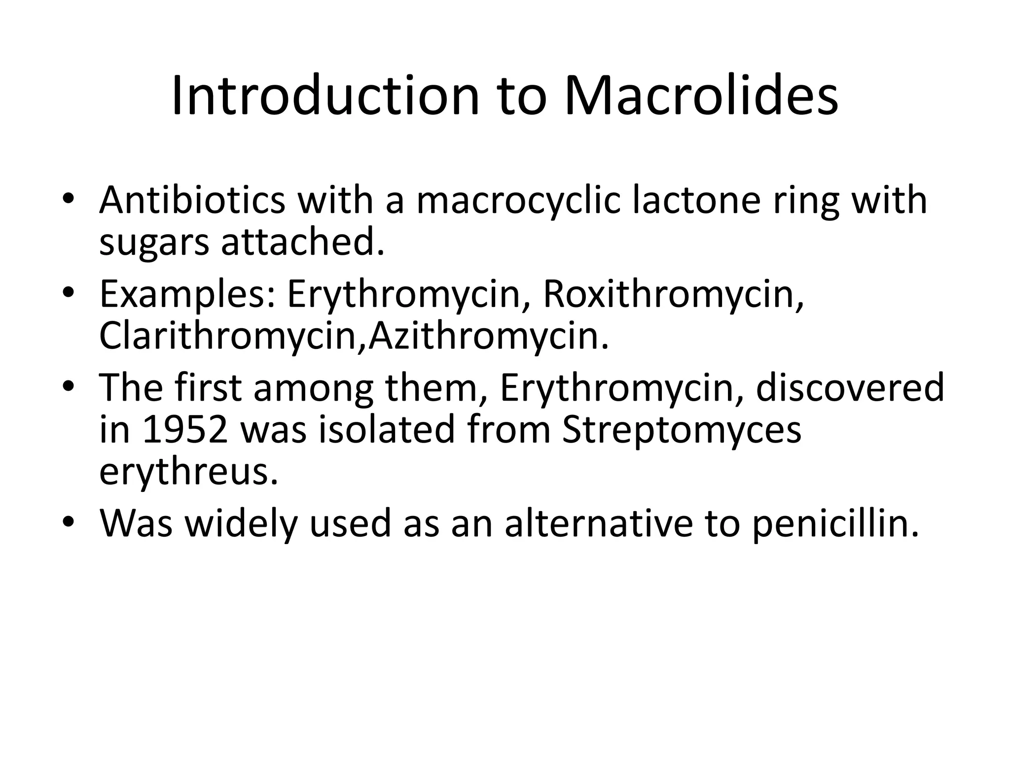 Macrolides | PDF