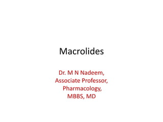 Macrolides | PPT