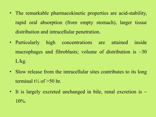 Macrolides Pharmacology | PPTX