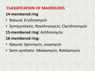 Macrolide antibiotics | PPT