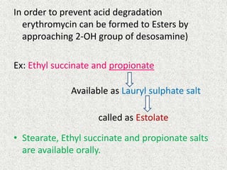Macrolide antibiotics | PPT