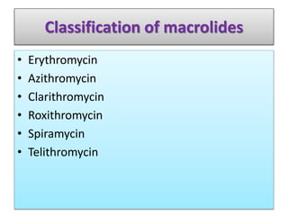 Macrolides | PPT