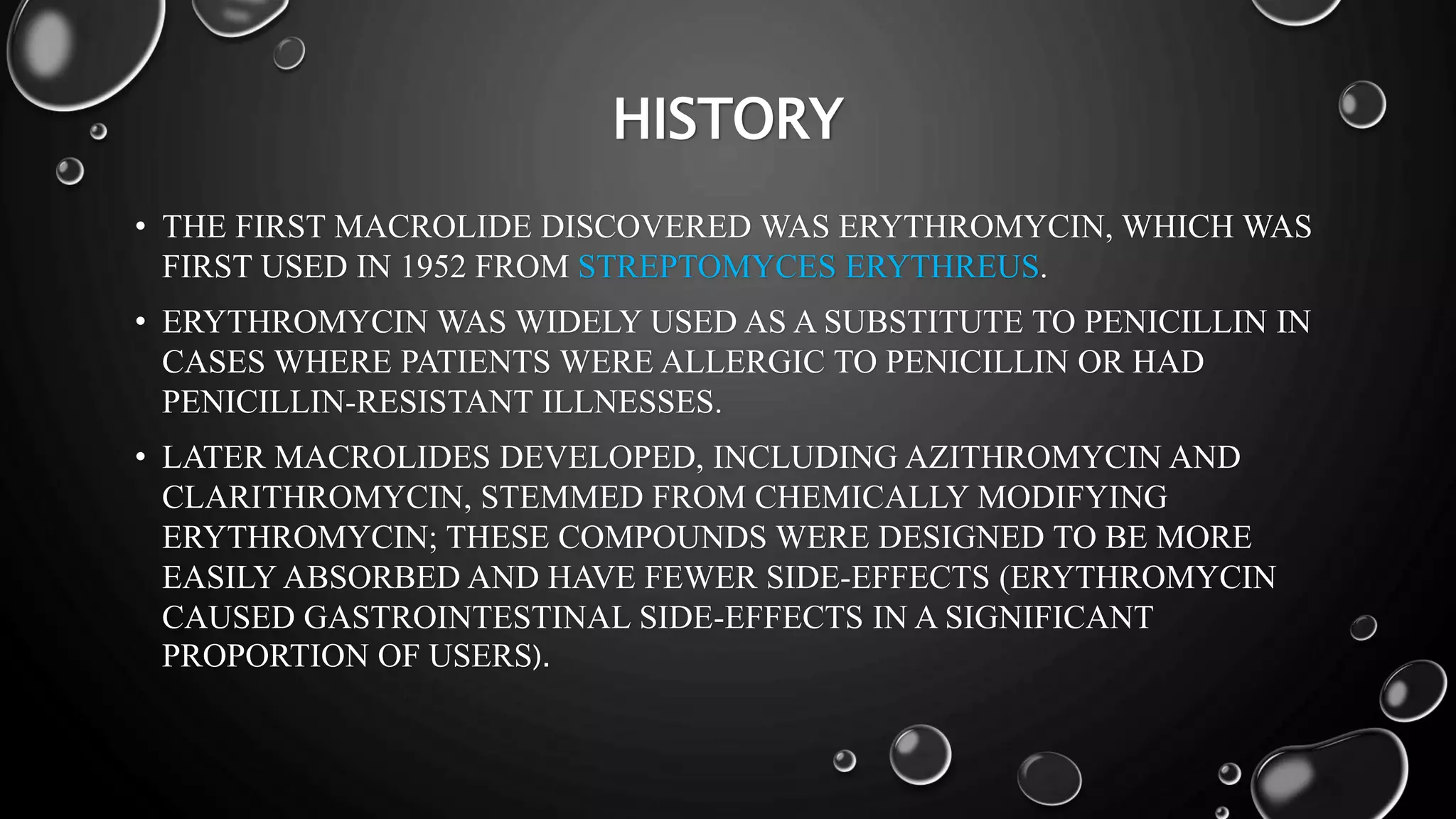 Macrolides | PPTX
