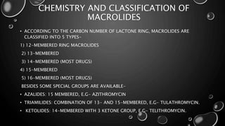 Macrolides | PPTX