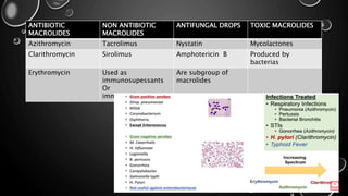 Macrolides | PPTX