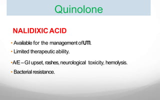 Quinolone & Fluoroquinolones | PPTX