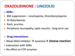 Macrolides & other drugs inhibiting bacterial protein synthesis | PPTX