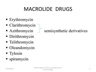 Macrolides 2 | PPTX