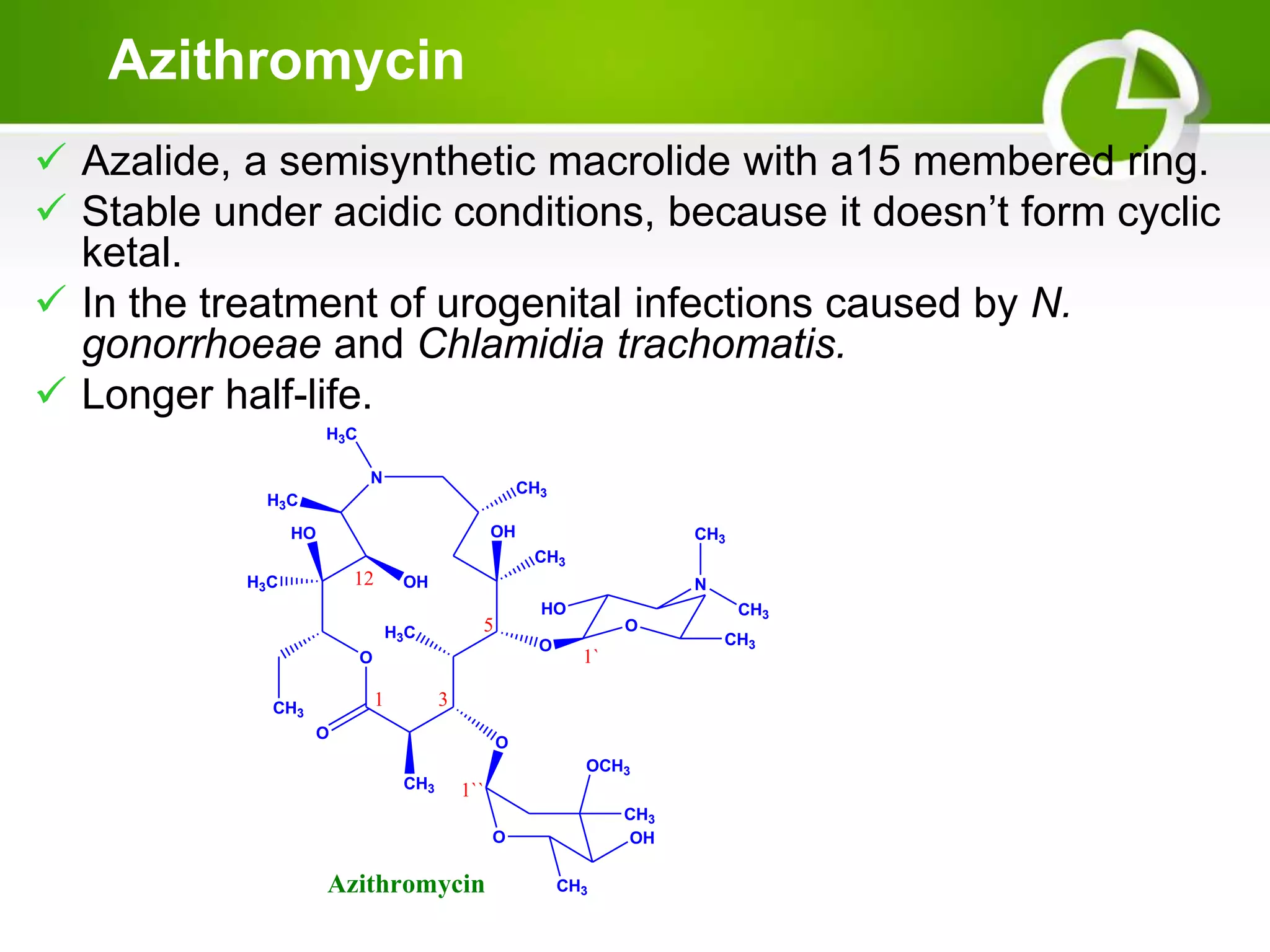 Antibiotic Macrolides and lincosamides history,classification,mechanism ...