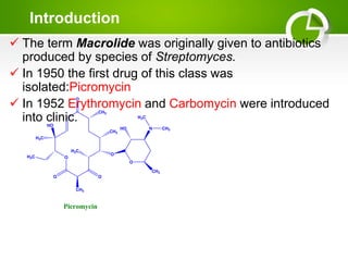 Antibiotic Macrolides and lincosamides history,classification,mechanism ...