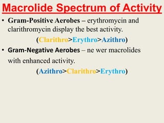 Macrolides antibiotics ppt | PPT