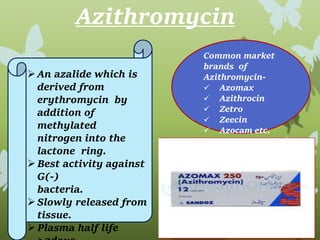 Macrolides by Mohammed Zamir Mirza | PPT