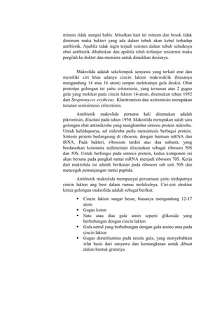 Macrolides fix pdf | PDF