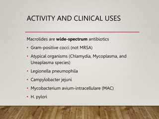 Macrolides, Fluoroquinolones and Broad spectrum antibiotics.pptx