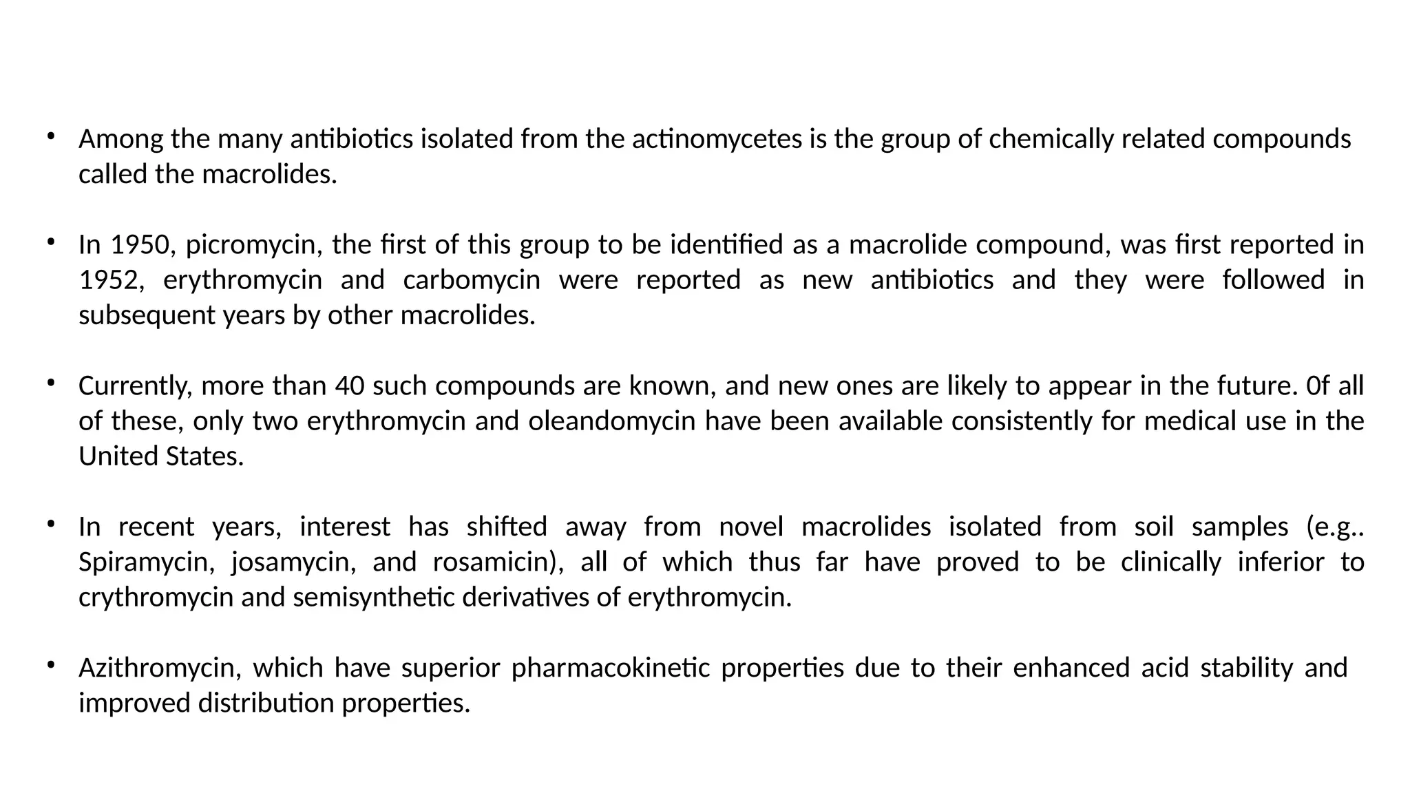 macrolides, Structure activity relation ship PRESENTATIONS.pptx