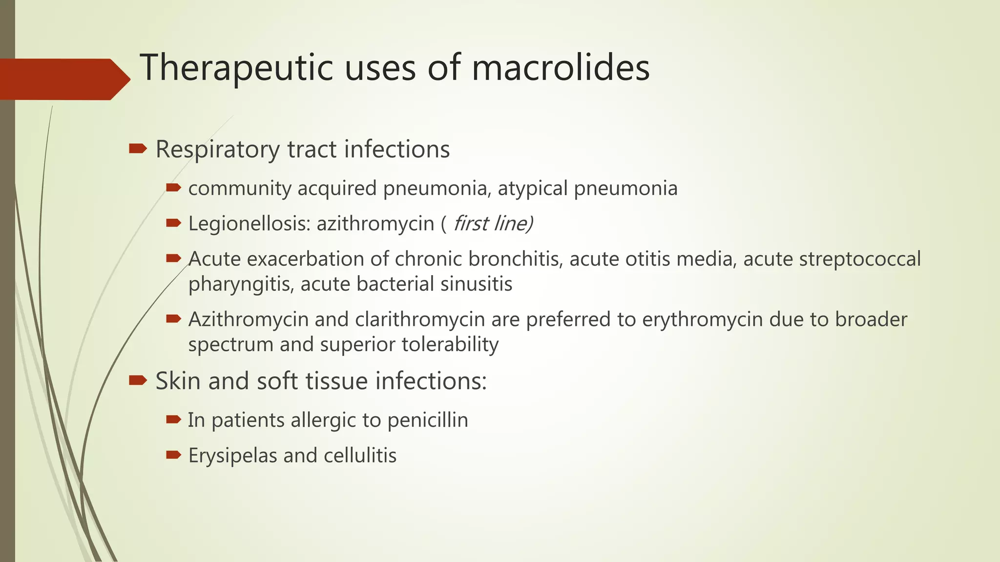 Macrolides | PPTX
