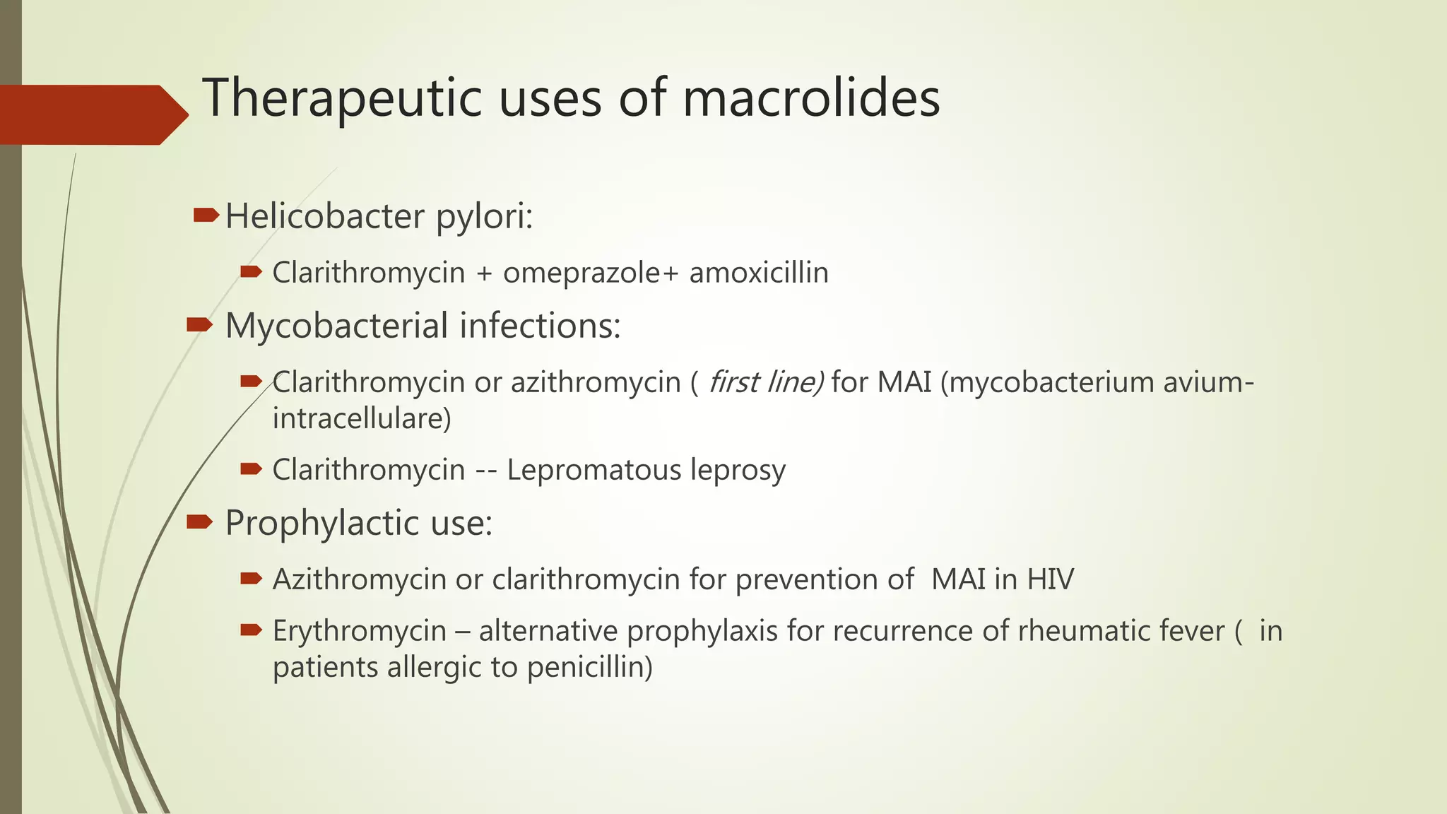 Macrolides | PPTX