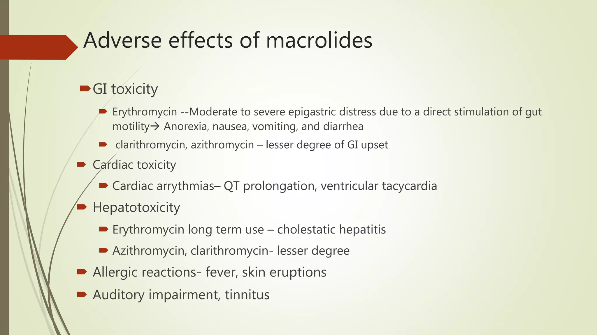 Macrolides | PPTX
