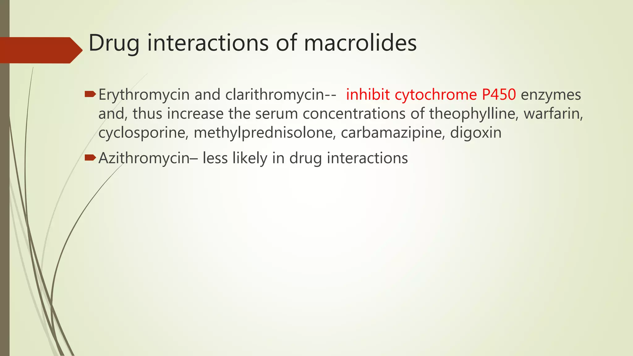 Macrolides | PPTX