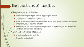 Macrolides | PPTX