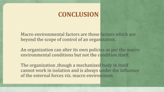 Macro marketing environment | PPTX