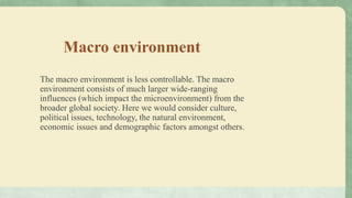 Macro marketing environment | PPTX