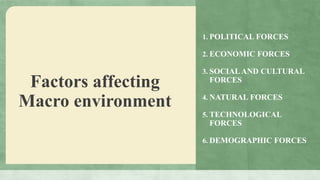 Macro marketing environment | PPTX