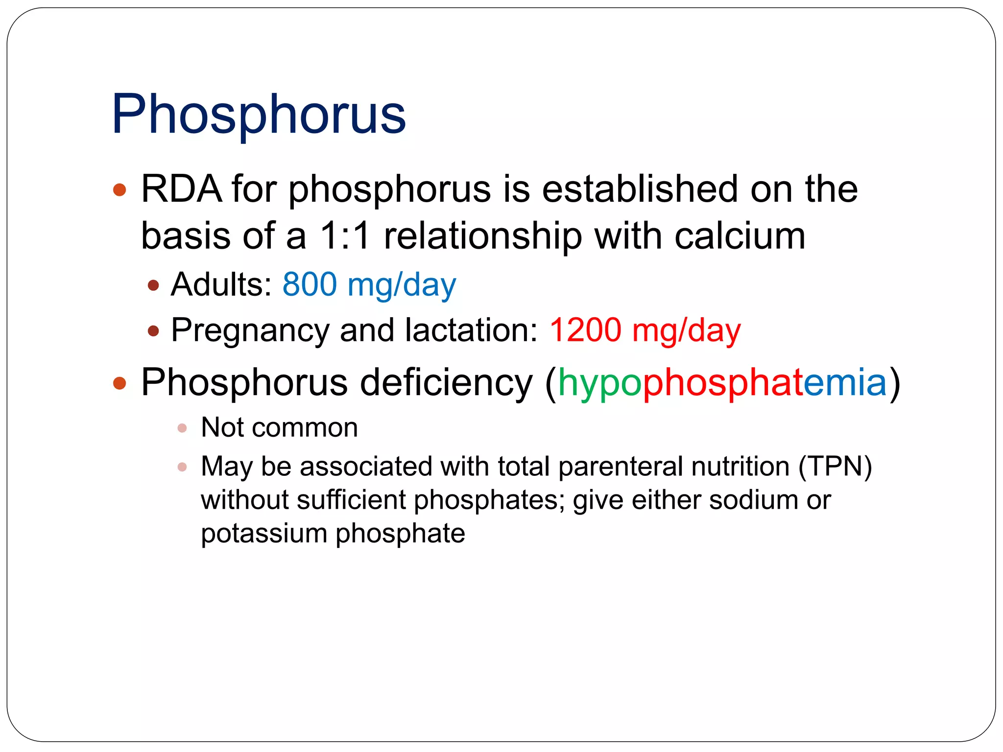 Macro minerals | PPTX