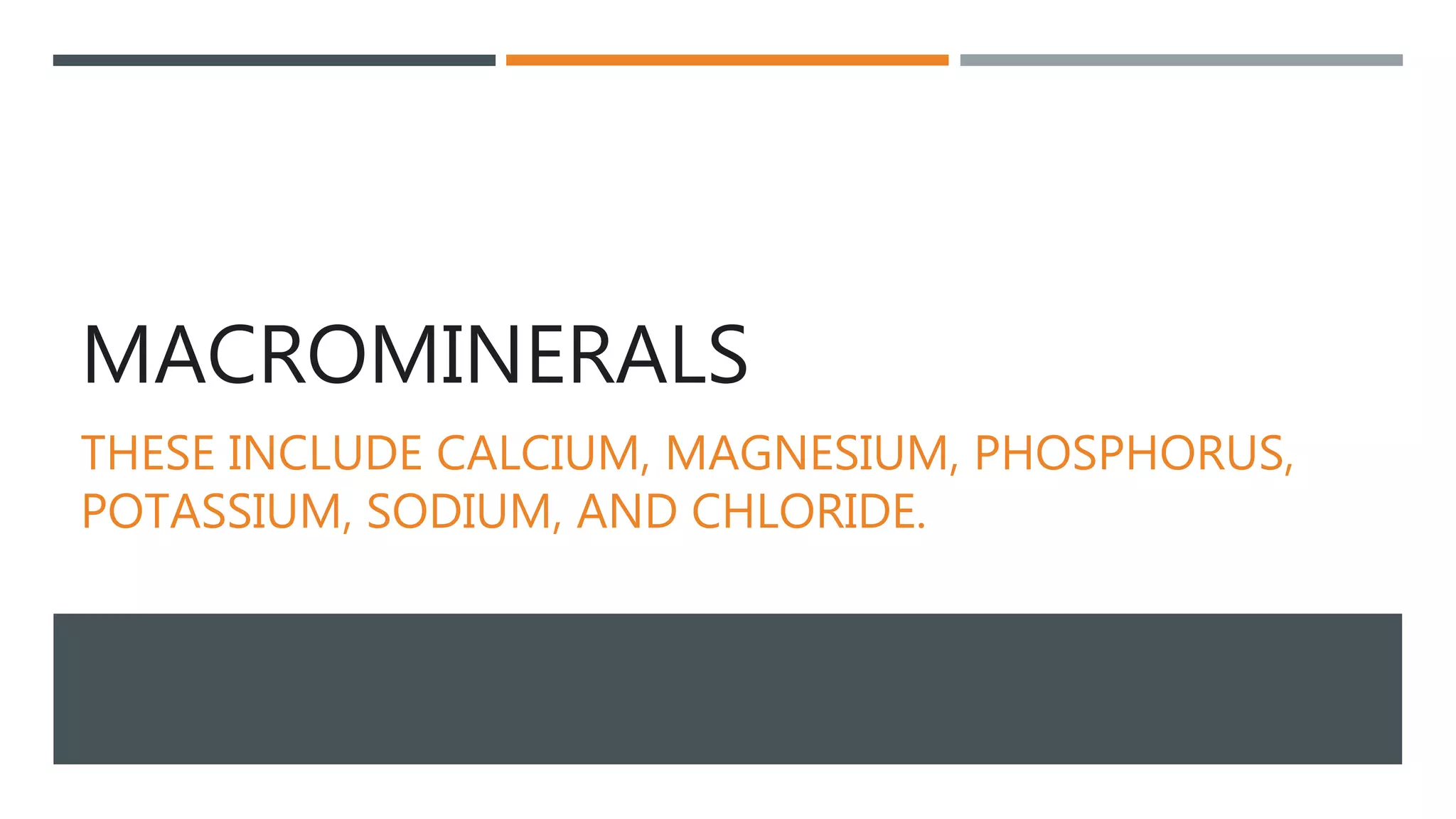 Functions and Food Sources of Minerals | PPTX