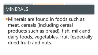 Functions and Food Sources of Minerals | PPTX
