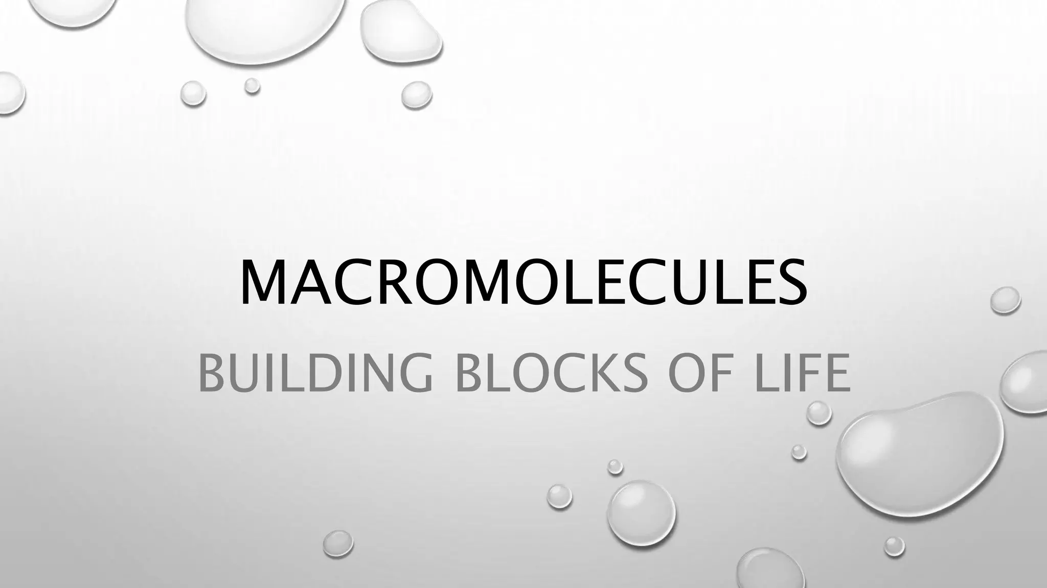 Macromolecules Notes | PPTX