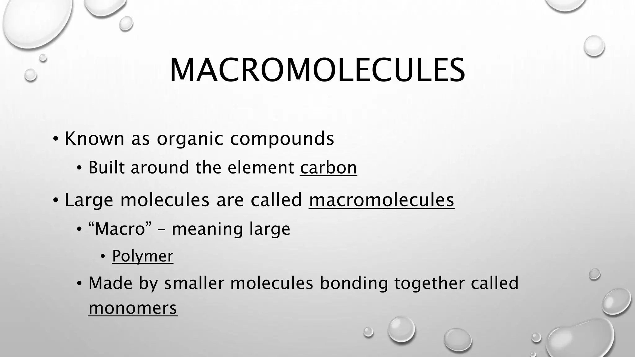 Macromolecules Notes | PPTX