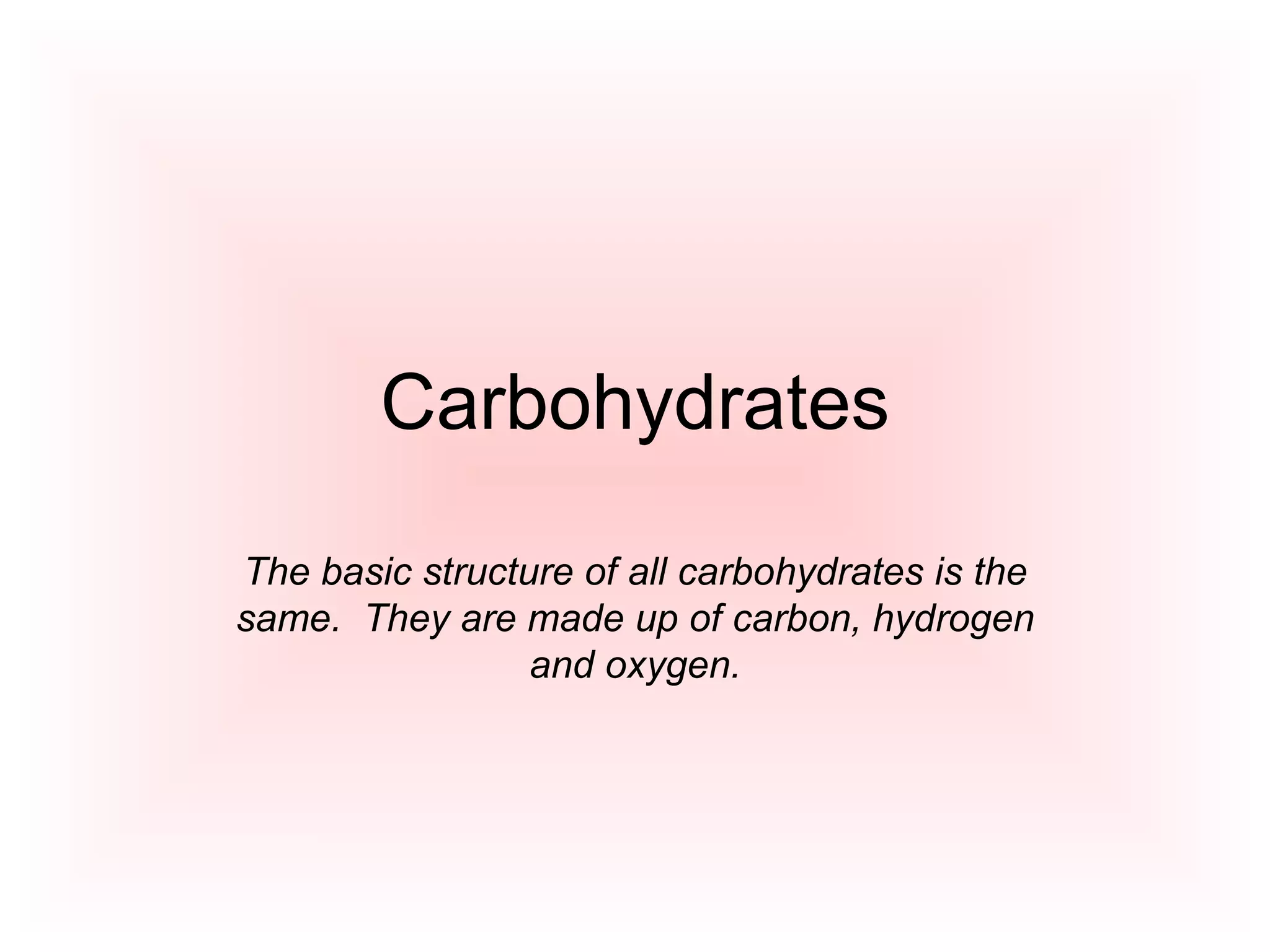 Macromolecules carbohydrates | PPT