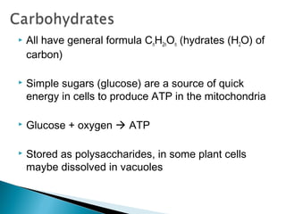 Macromolecules in cells | PPT