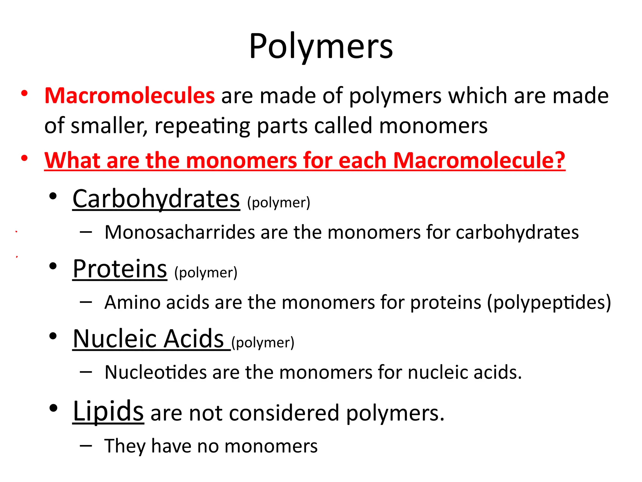 Biological Macromolecules PowerPoint Presentation | PPT