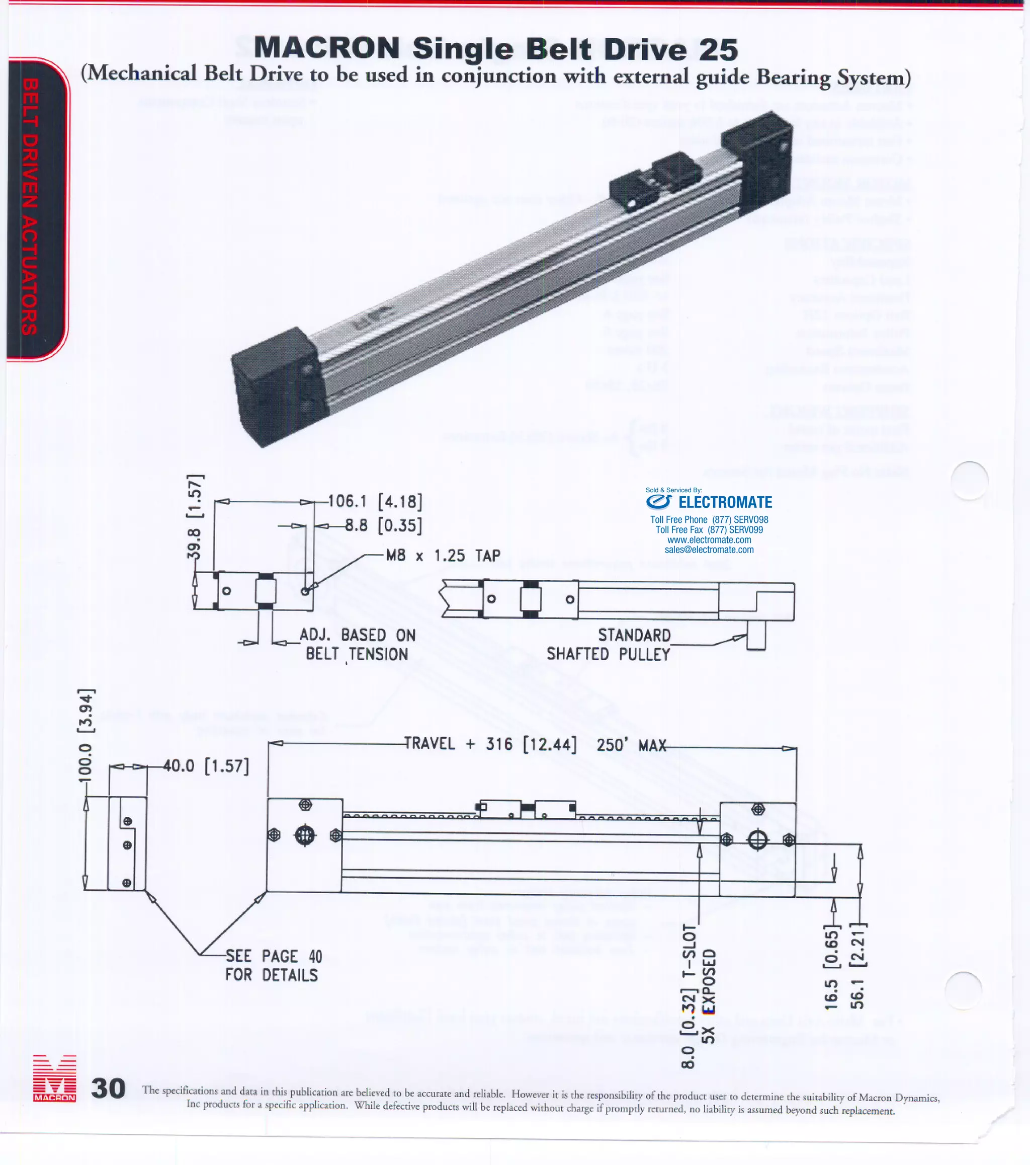 Macron belt drive25_specsheet | PDF