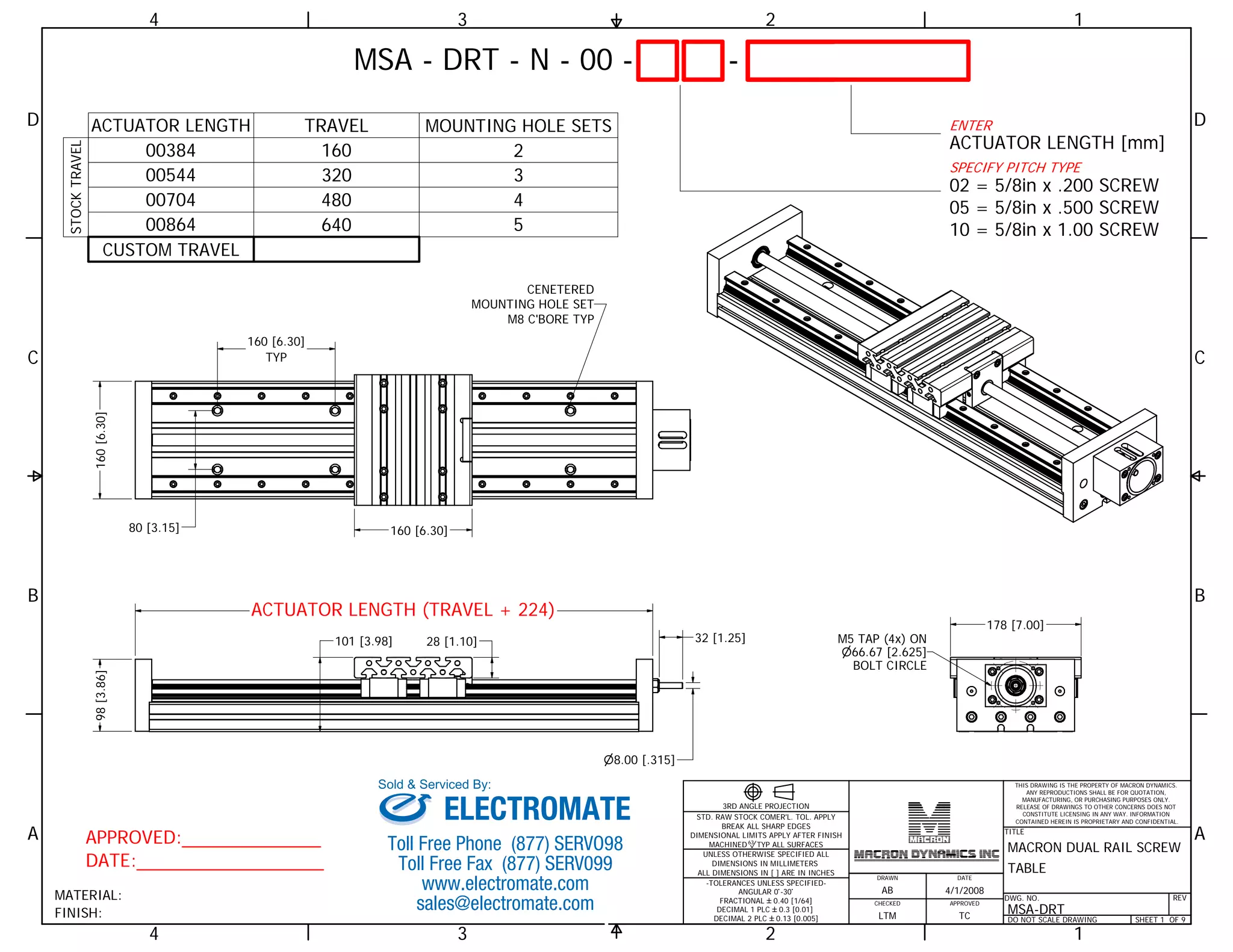 Macron dynamics msa_drt_specsheet | PDF
