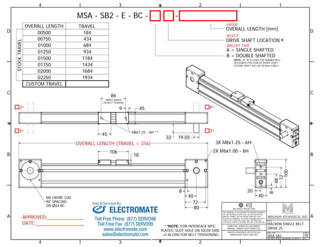 Macron dynamics msa_sb2_specsheet | PDF