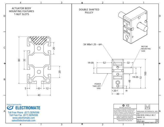 Macron dynamics msa_sb2_specsheet | PDF