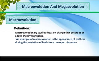 Macro n megaevolution | PPTX