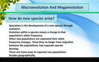 Macro n megaevolution | PPTX