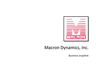 Macron Overview Presentation | PPTX