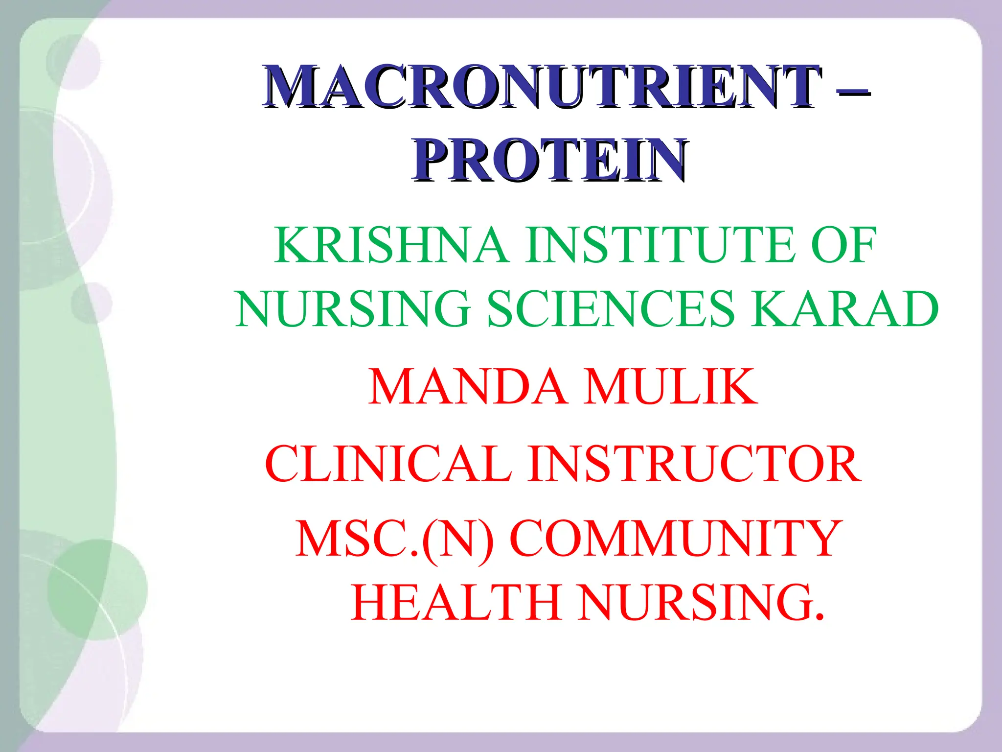 macro_nutrient_25-1 detailed presentation | PPT