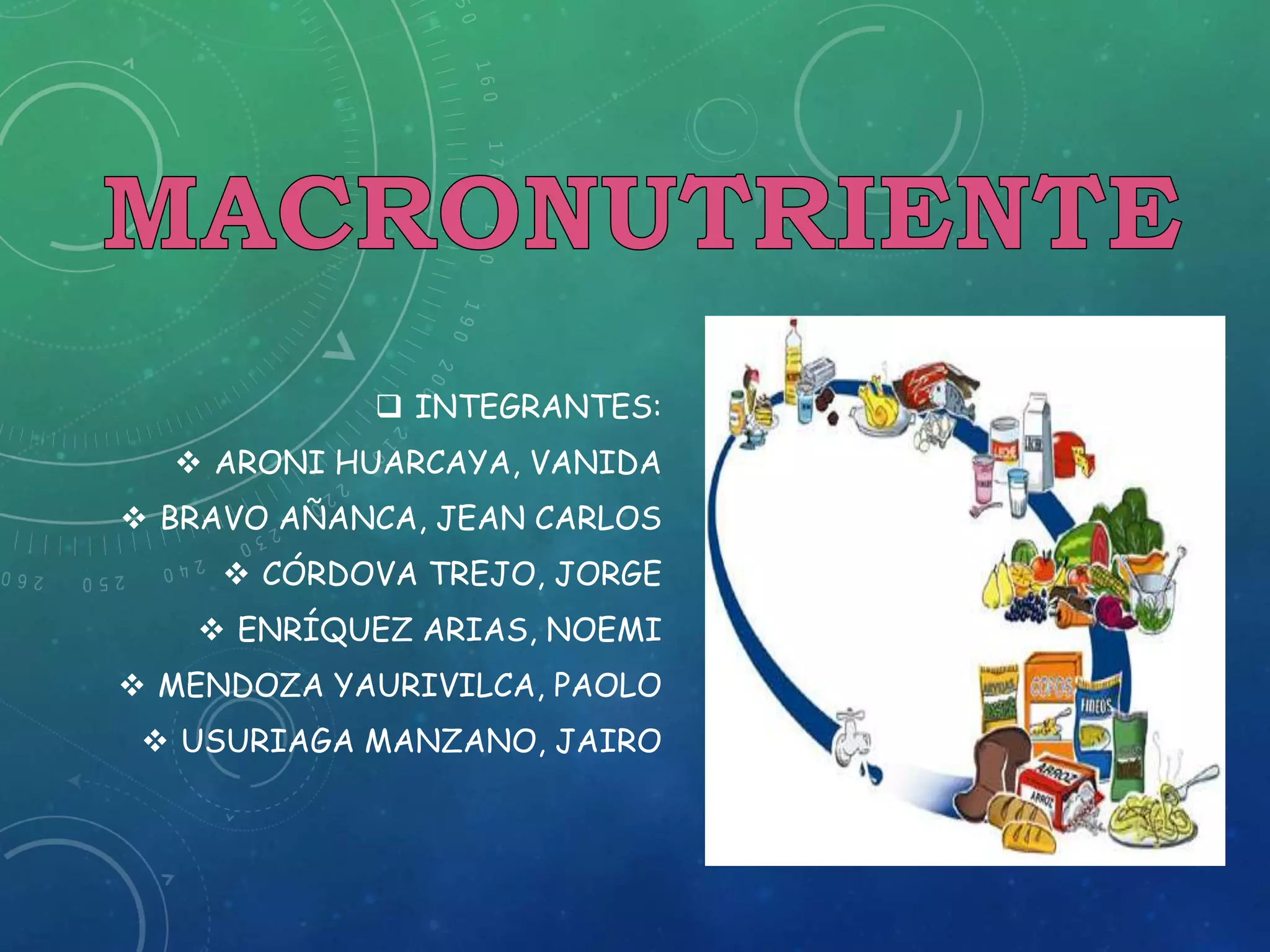 Macronutrientes | PPTX