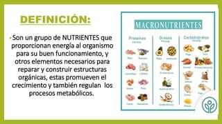 MACRONUTRIENTES ,funciones,clasificacion | PPTX
